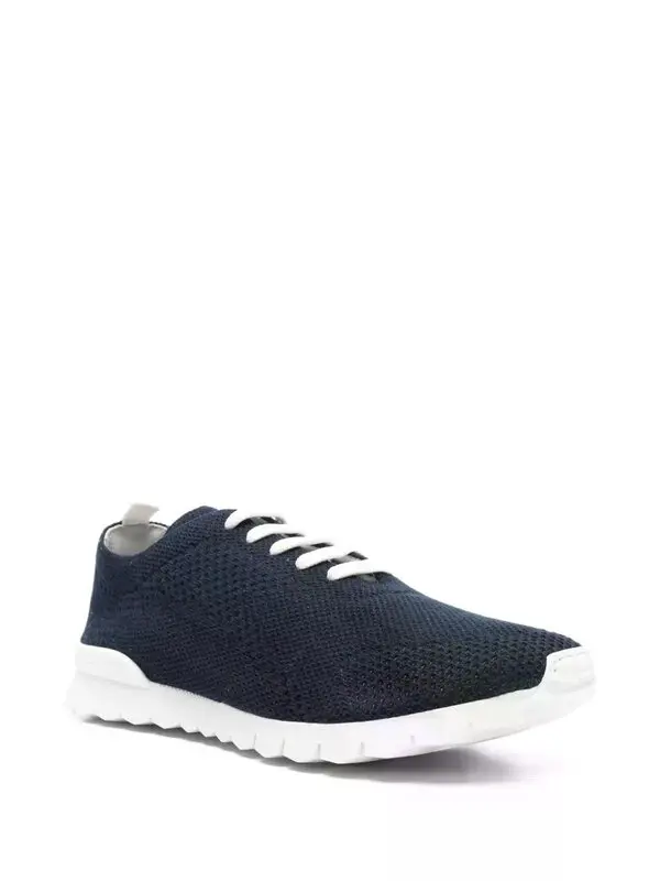 Kiton Lace-up Low-top Sneakers - Blue
