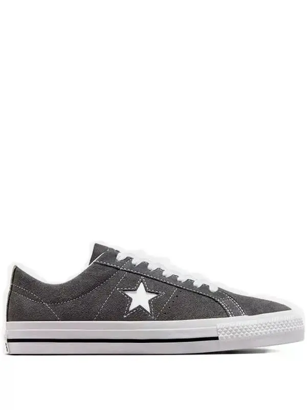 CONVERSE One Star Pro Suede Lace-up Sneakers - Grey