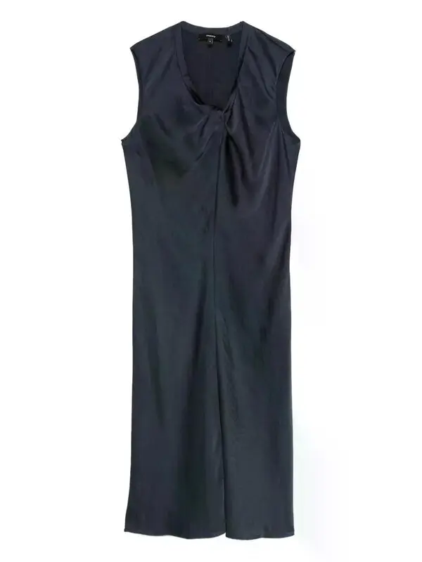 Theory Sleeveless Twisted Dress - Blue