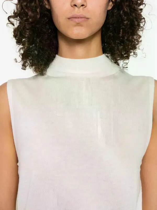 Vince Mock Neck Sleeveless Top