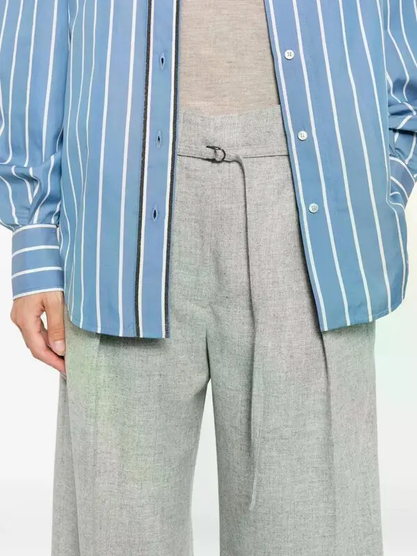 Brunello Cucinelli Pleated Belted Trousers