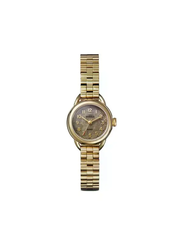 Shinola Derby 36mm Gold-tone Watch With Petoskey Dial - Brown