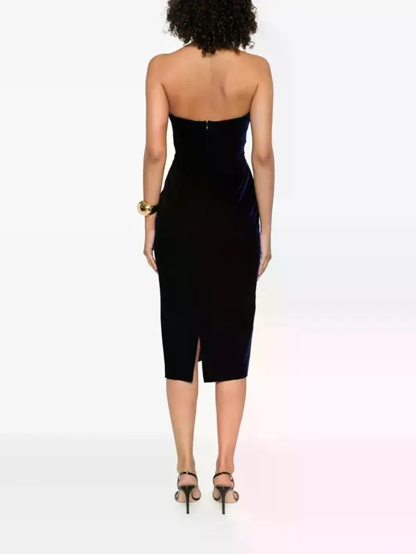TOM FORD Velvet Strapless Sweetheart Neck Dress