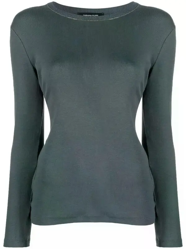 Fabiana Filippi Fine-knit Jumper With Bead Detailing