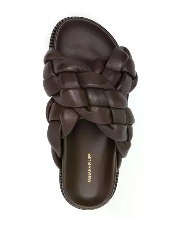 Fabiana Filippi Braided Leather Slides