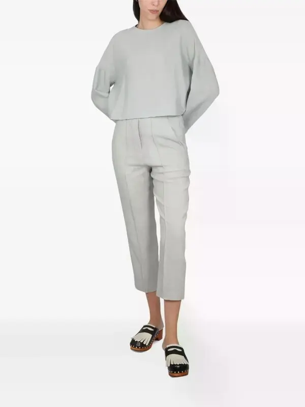 ALYSI Cropped Straight Leg Trousers