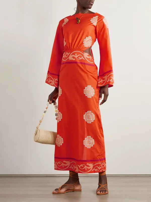 Johanna Ortiz Underwater Sanctuary Printed Maxi Dress