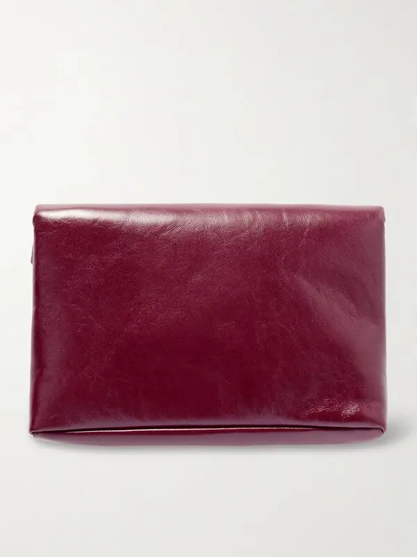 Saint Laurent Cassandre Large Clutch - Red
