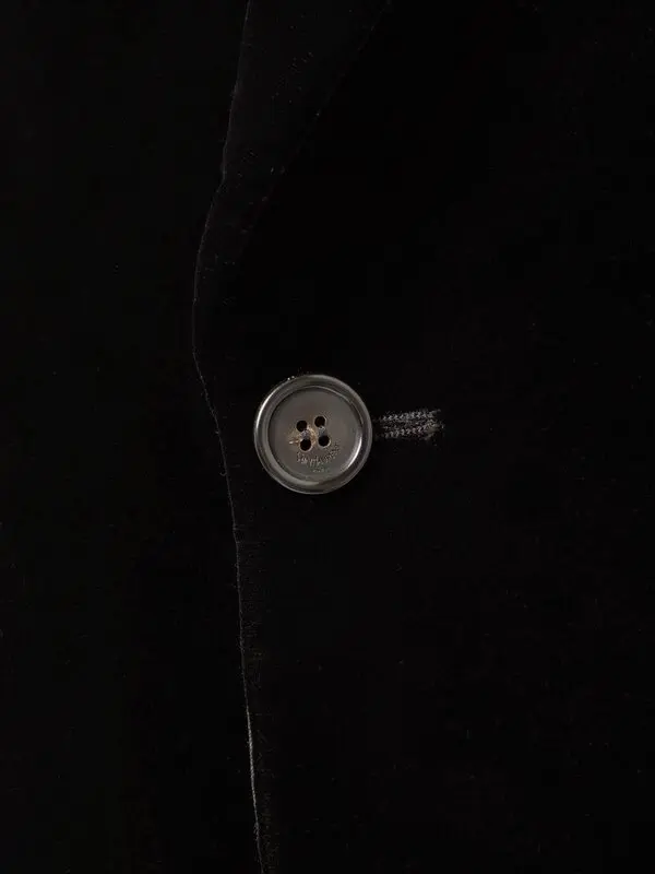 Saint Laurent Double-breasted Velour Blazer