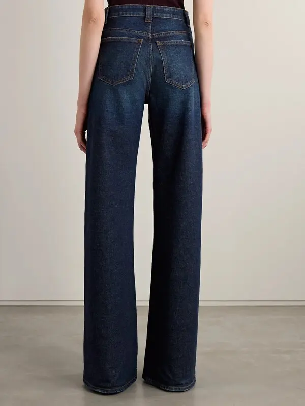 Khaite Dane High-rise Wide-leg Jeans