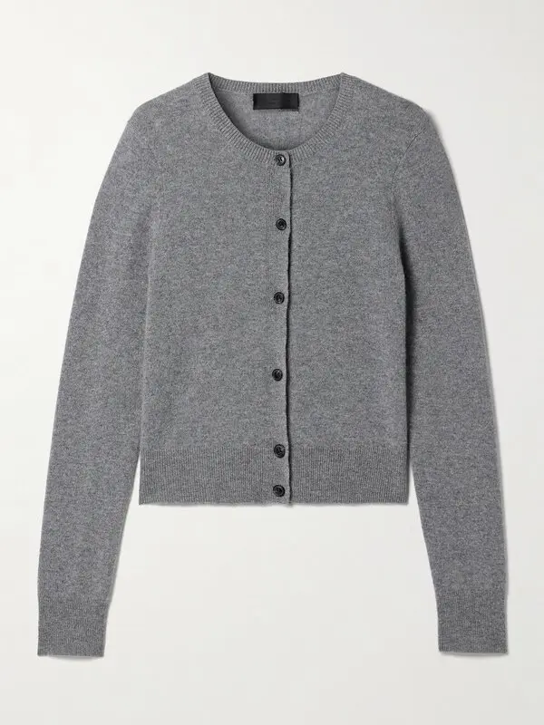 NILI LOTAN Cashmere Cardigan - Gray