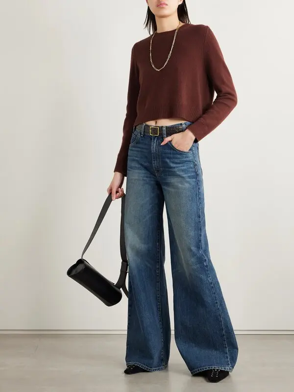 NILI LOTAN Venus Cropped Cashmere Jumper
