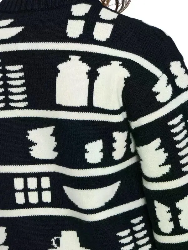 JW Anderson Patterned Crew Neck Sweater