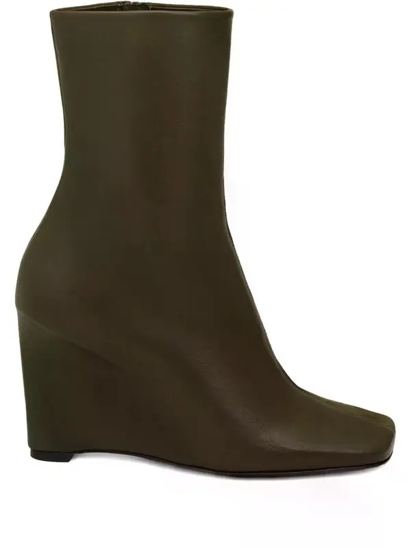 AMI Paris Two-tone Wedge Ankle Boots