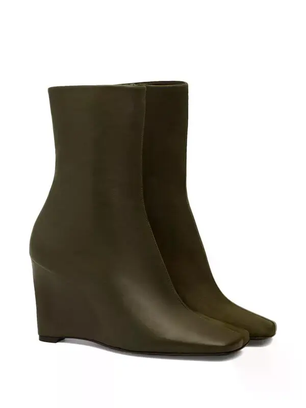 AMI Paris Two-tone Wedge Ankle Boots