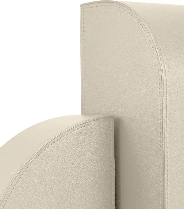 Assouline Leather Left Cubist Bookend - Neutral
