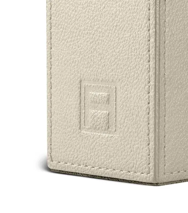 Assouline Leather Left Cubist Bookend - Neutral