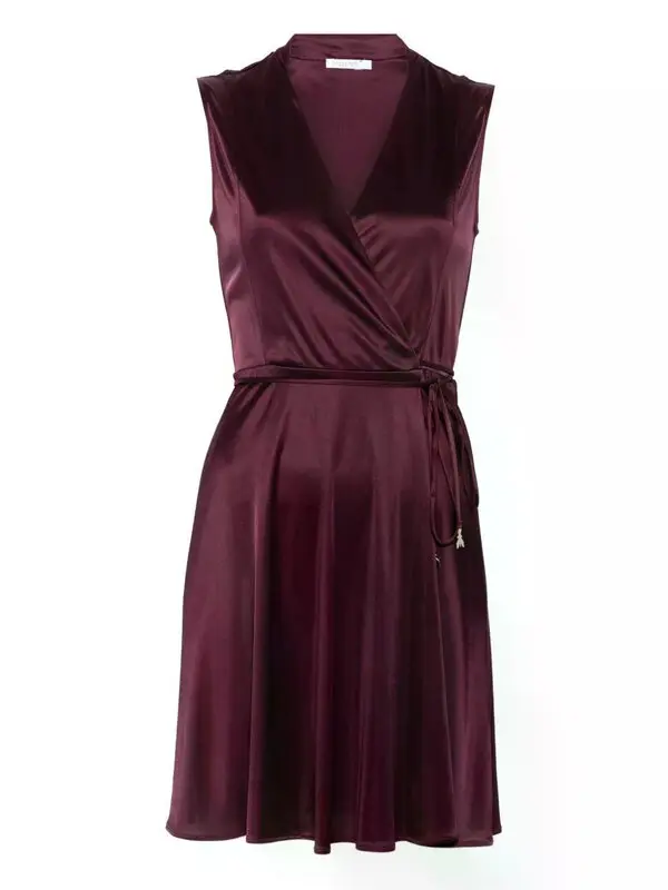 Patrizia Pepe Sleeveless V-neck Mini Dress - Red