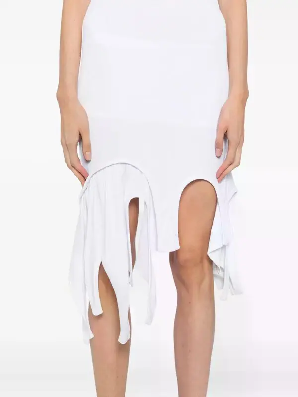 Alexander Wang Deconstructed Cotton Minidress - White