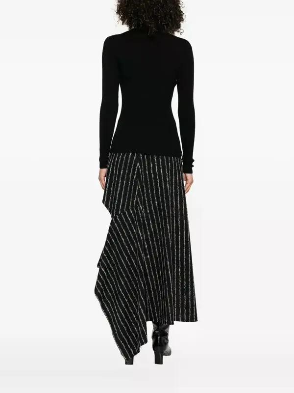 P.a.r.o.s.h Cut-out Wool Jumper - Black
