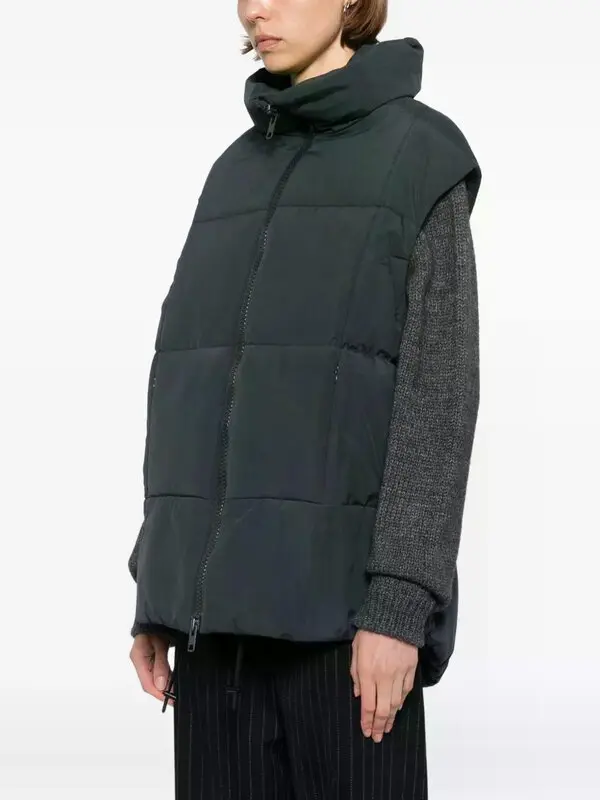 Yohji Yamamoto Sleeveless Puffer Gilet - Grey