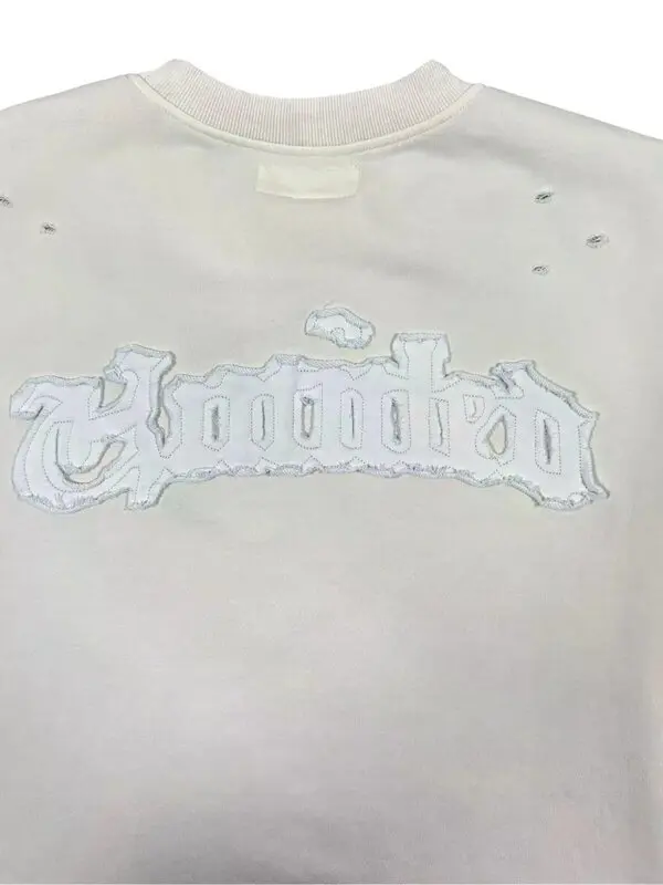 UNTITLED ARTWORKS Distressed-effect Logo-patch T-shirt