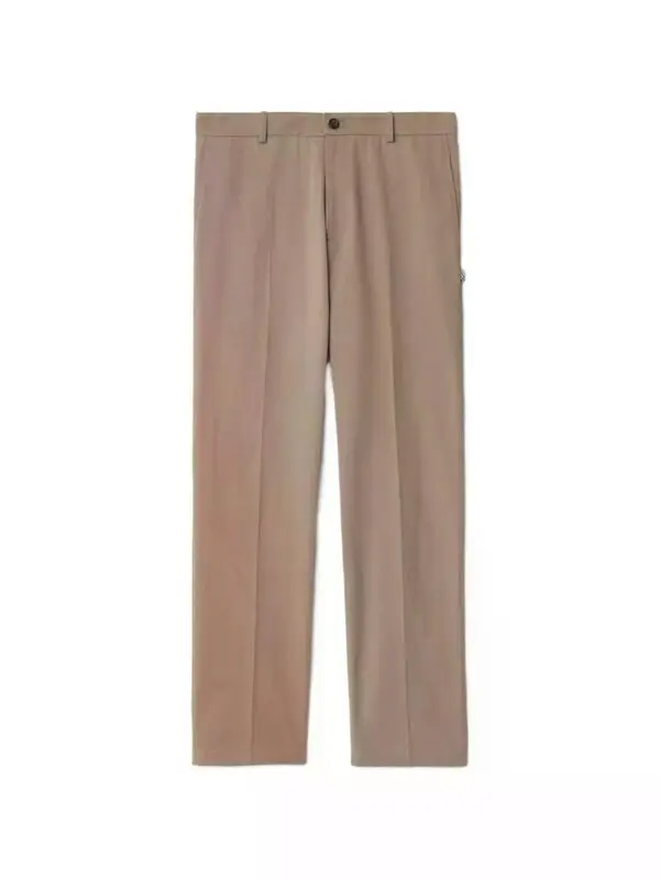 Burberry Cotton Pressed-crease Trousers