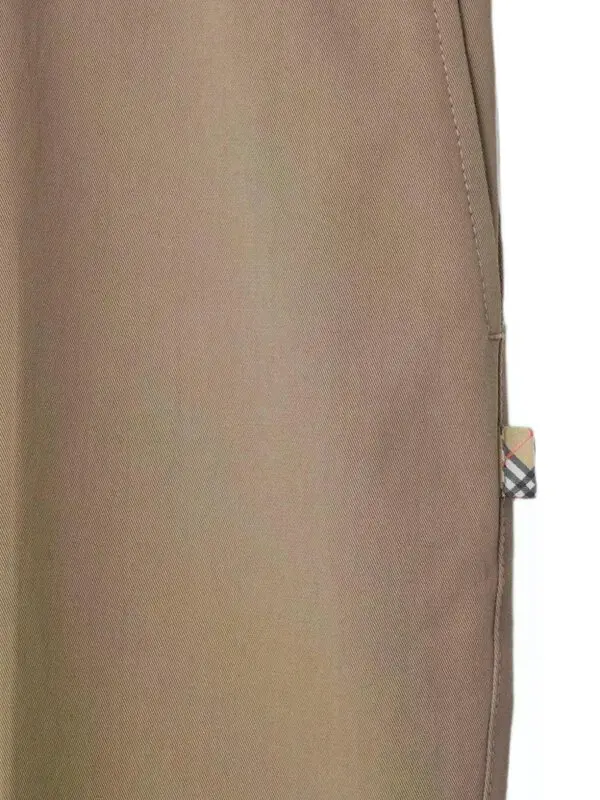 Burberry Cotton Pressed-crease Trousers