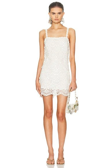 LoveShackFancy Lamont Dress - Ecru
