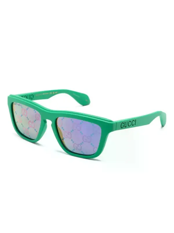 Gucci Gg Supreme Square-frame Sunglasses