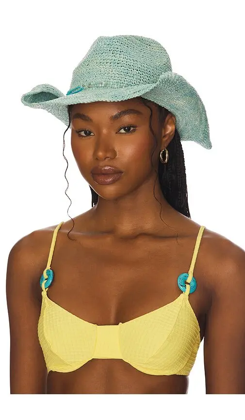 FLORABELLA Lai Cowboy Hat - Teal