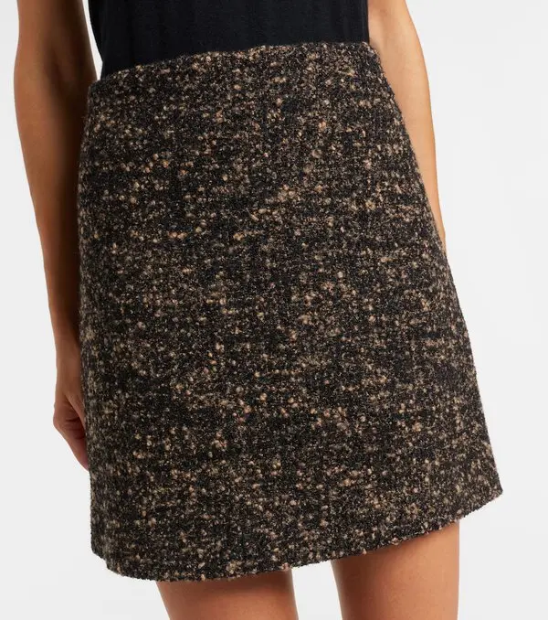 BLAZÉ MILANO Wool-blend Tweed Mini Skirt