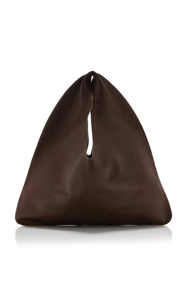 THE ROW Small Bindle Leather Bag - Brown