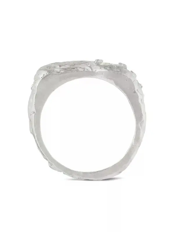 LOVENESS LEE Kai Textured Ring With White Sapphire