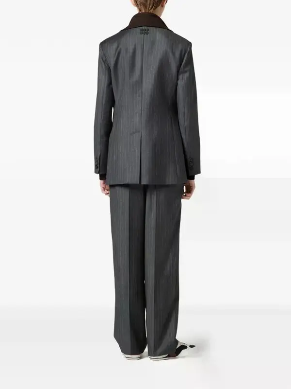 Miu Miu Pinstriped Virgin Wool Trousers