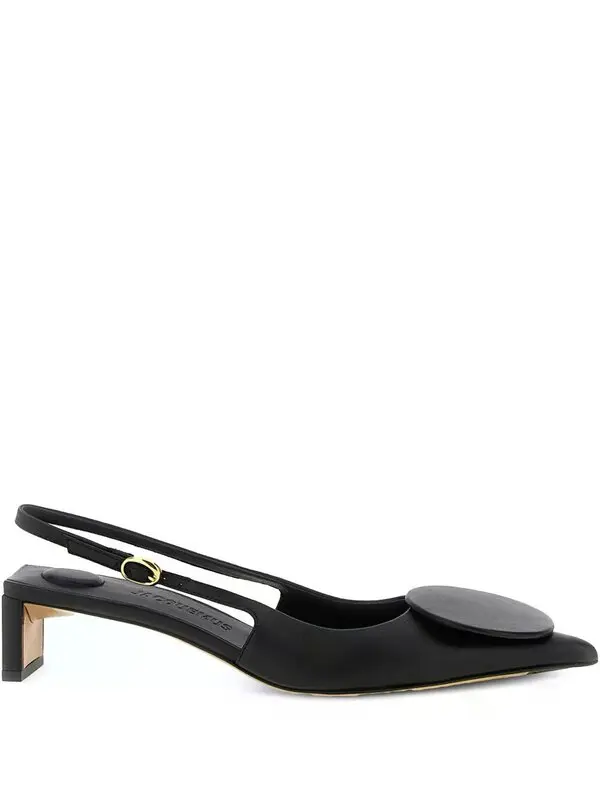 Jacquemus Low Duelo Slingback Pumps - Black