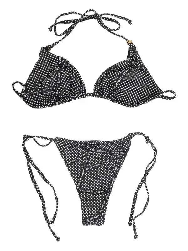 Elisabetta Franchi Polka Dot Bikini - Black