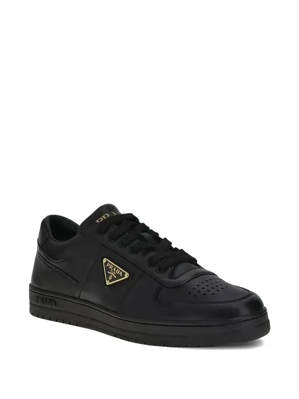 Prada Leather Logo-plaque Sneakers
