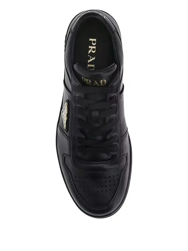Prada Leather Logo-plaque Sneakers