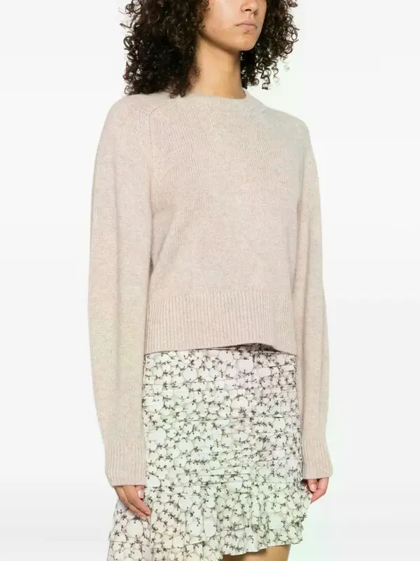 Isabel Marant Étoile Round Neck Long Sleeve Wool Blend Sweater