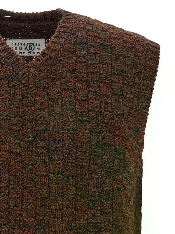 MAISON MARGIELA Sleeveless V-neck Knit Vest