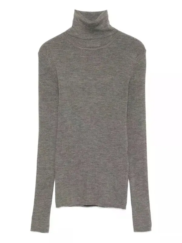 P.a.r.o.s.h High-neck Ribbed Jumper - Grey