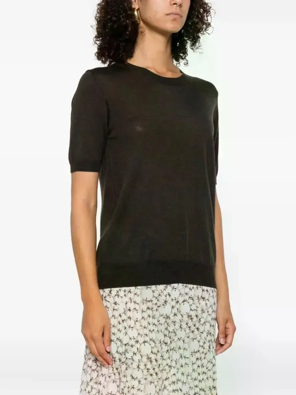 P.a.r.o.s.h Fine Knit Short-sleeved Top
