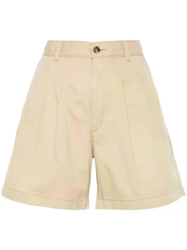 LEVI'S Pleated Cotton Blend Shorts