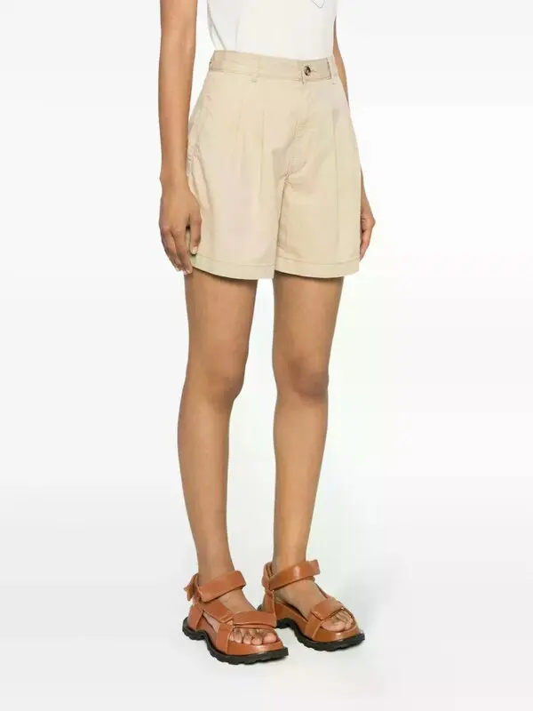 LEVI'S Pleated Cotton Blend Shorts