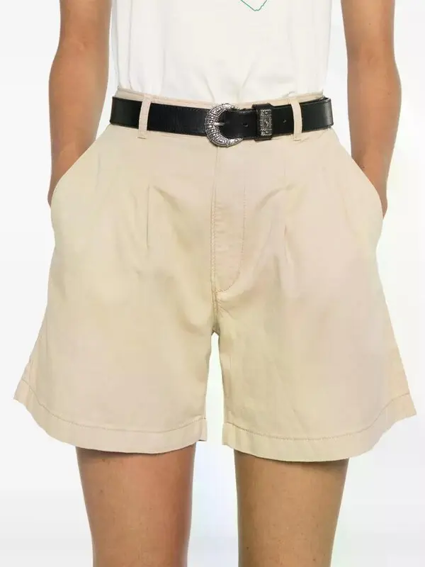 LEVI'S Pleated Cotton Blend Shorts