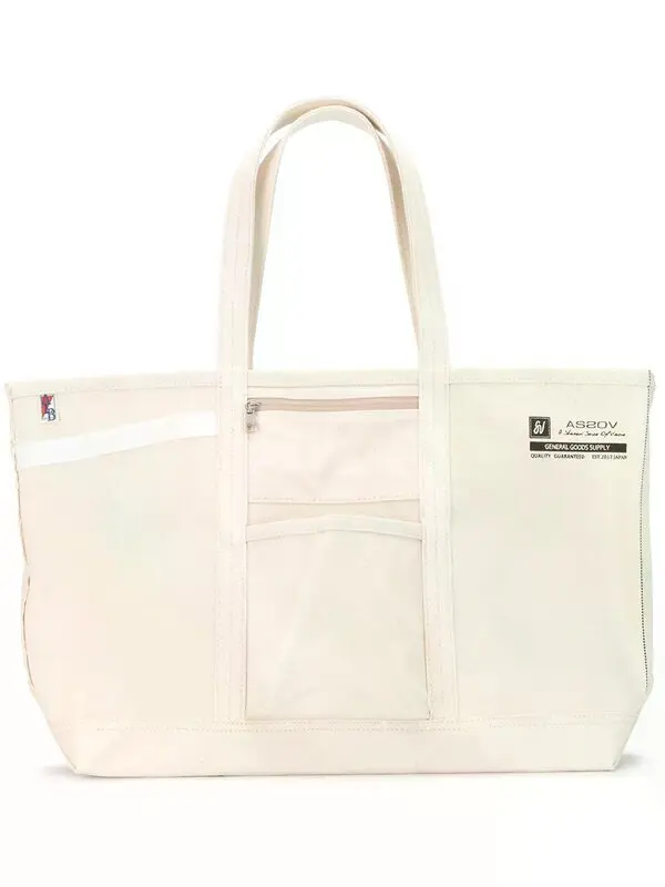 AS2OV Alberton Canvas Tote Bag - Neutrals