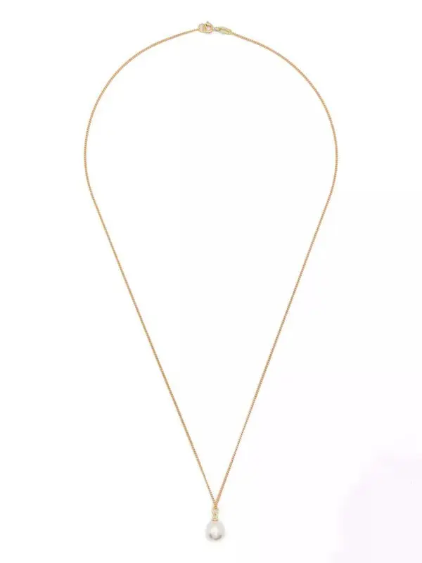 WOUTERS & HENDRIX Eighteen Karat Yellow Pearl Pendant Necklace - Gold
