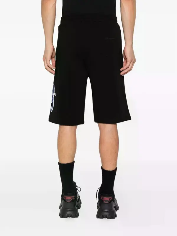 Karl Lagerfeld Graphic Print Drawstring Shorts