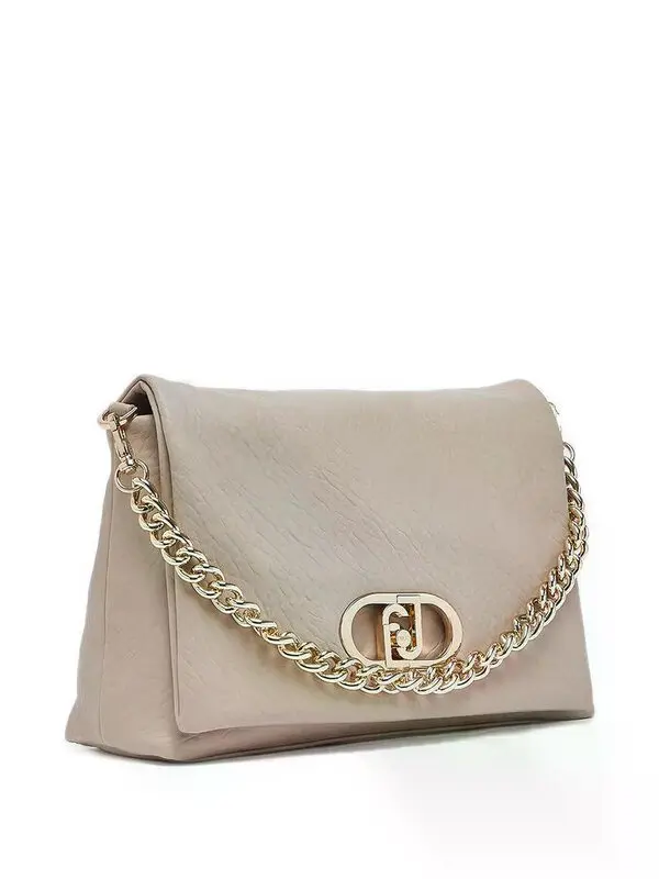Liu Jo Logo Plaque Chain Strap Shoulder Bag - Neutrals